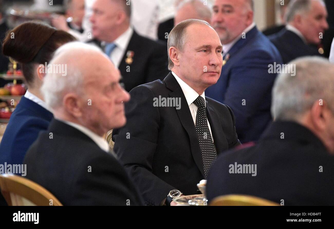 Russian President Vladimir Putin attends the annual reception marking ...