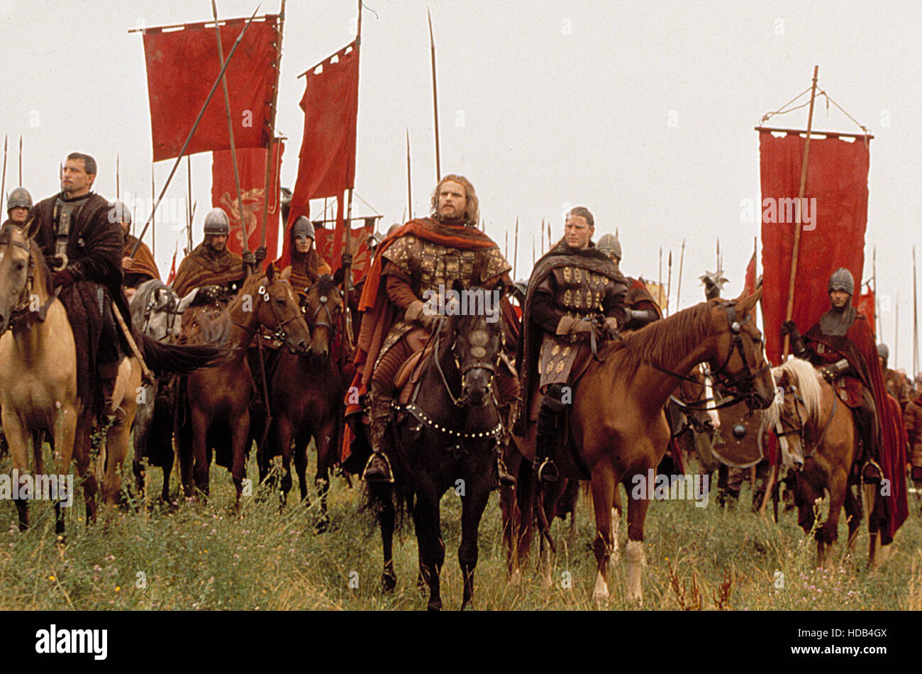 MISTS OF AVALON, THE, Edward Atterton as King Arthur (center), Michael ...
