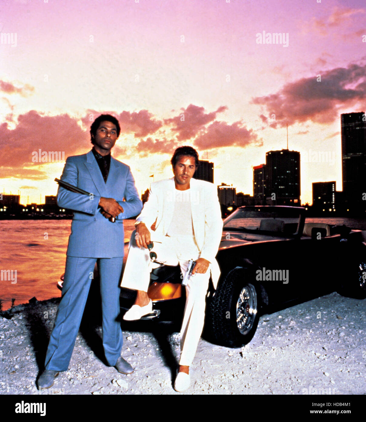 MIAMI VICE, Don Johnson, Philip Michael Thomas, 1984-1989 Stock Photo ...