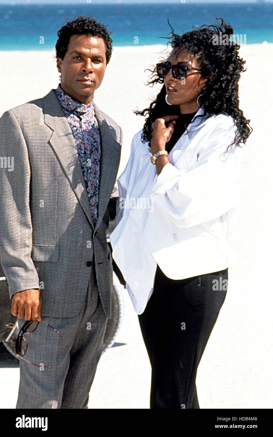 MIAMI VICE, Philip Michael Thomas, Pam Grier, 1984-89, (c)Universal TV ...