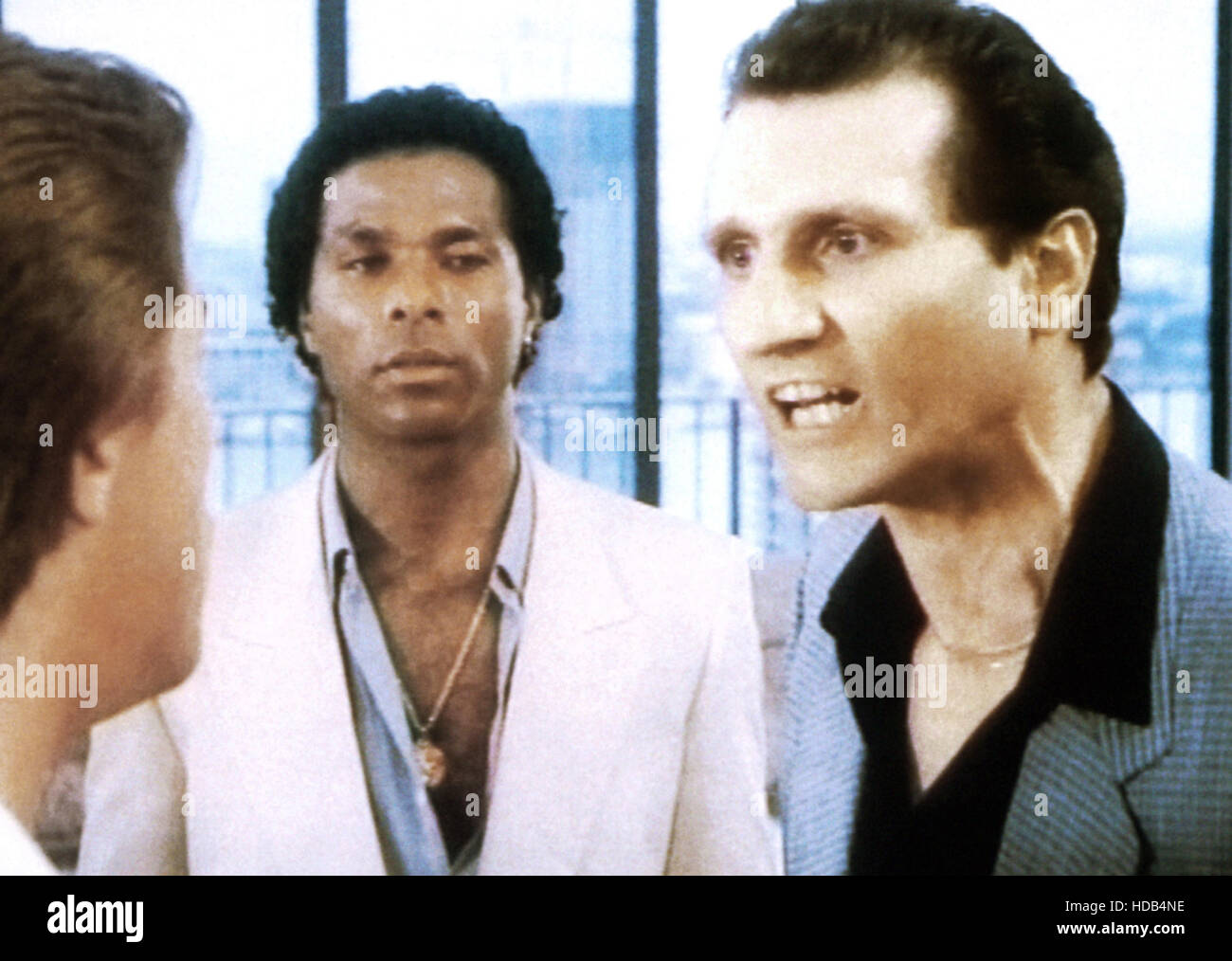 MIAMI VICE, (from left): Don Johnson, Philip Michael Thomas, Ed O'Neill ...