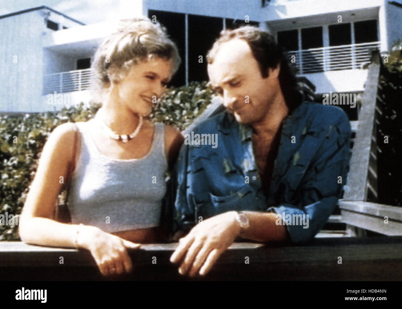 MIAMI VICE, (from left): Kyra Sedgwick, Phil Collins, 'Phil the Shill ...