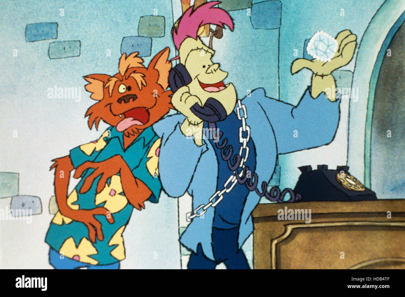 MONSTER BASH HOTEL, from left: Wolf-Man, Frankenstein, 1990, © USA ...