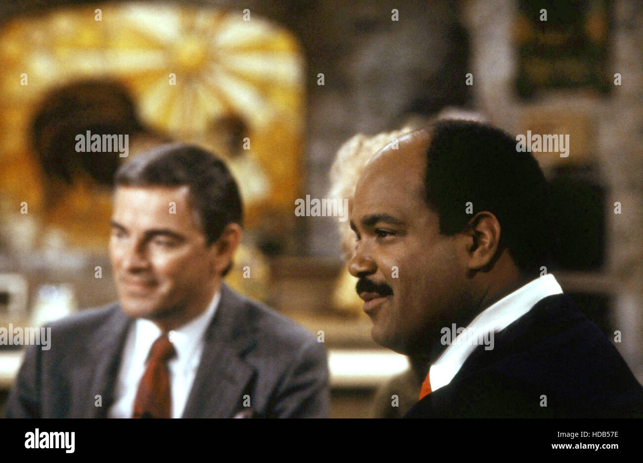 THE MORNING PROGRAM, Rolland Smith (l.), Mark McEwen (r.), 1987, photo ...