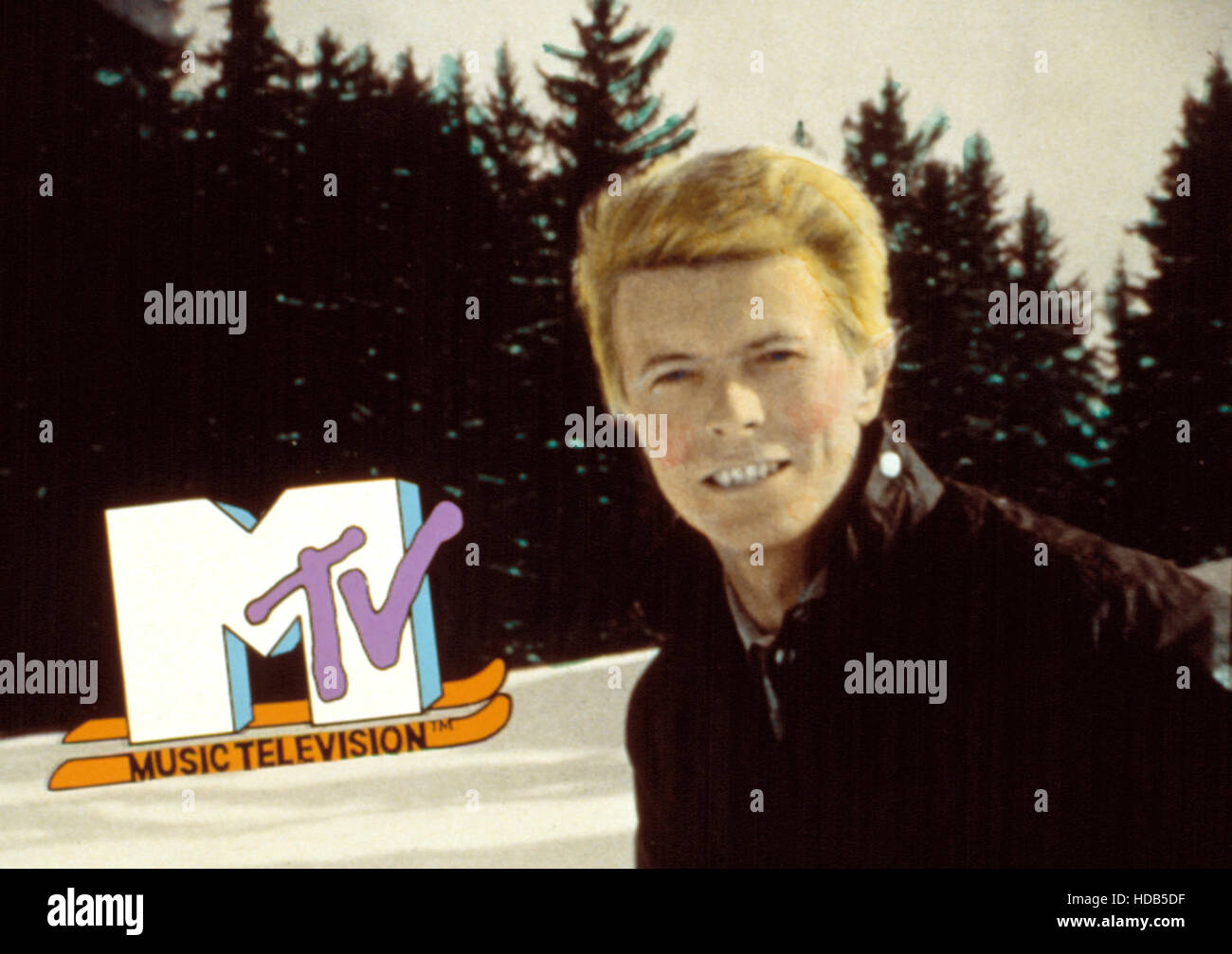 MTV PROMO, with David Bowie circa 1980s Stock Photo - Alamy