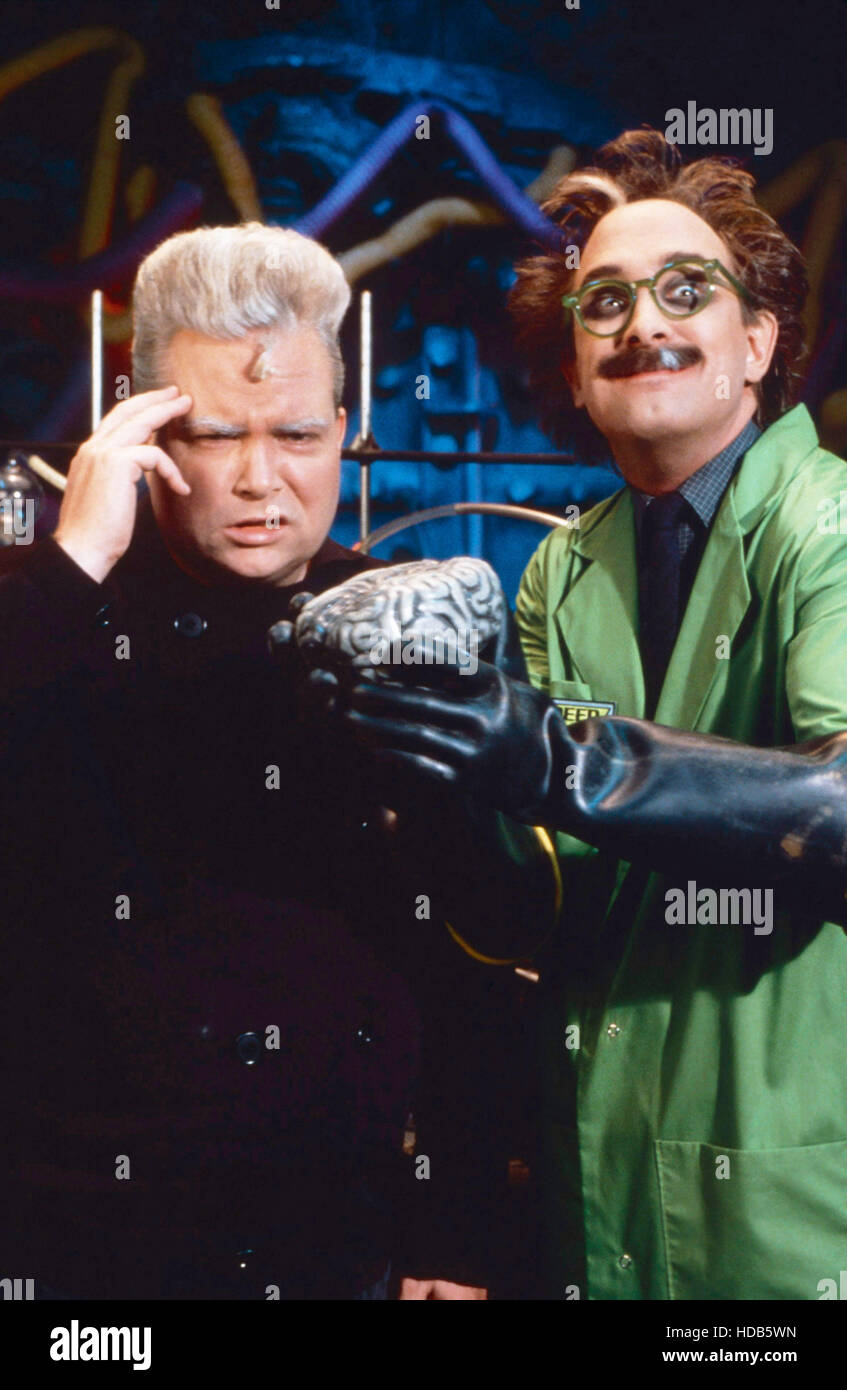 MYSTERY SCIENCE THEATER 3000, from left: Frank Conniff, Trace Beaulieu ...