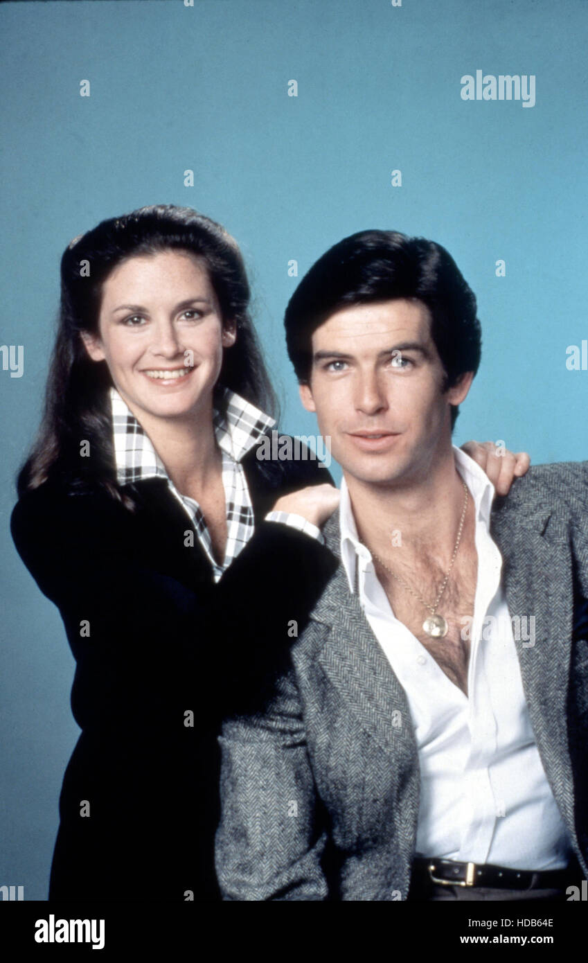 REMINGTON STEELE, Stephanie Zimbalist, Pierce Brosnan. 1982 - 1987. (c ...