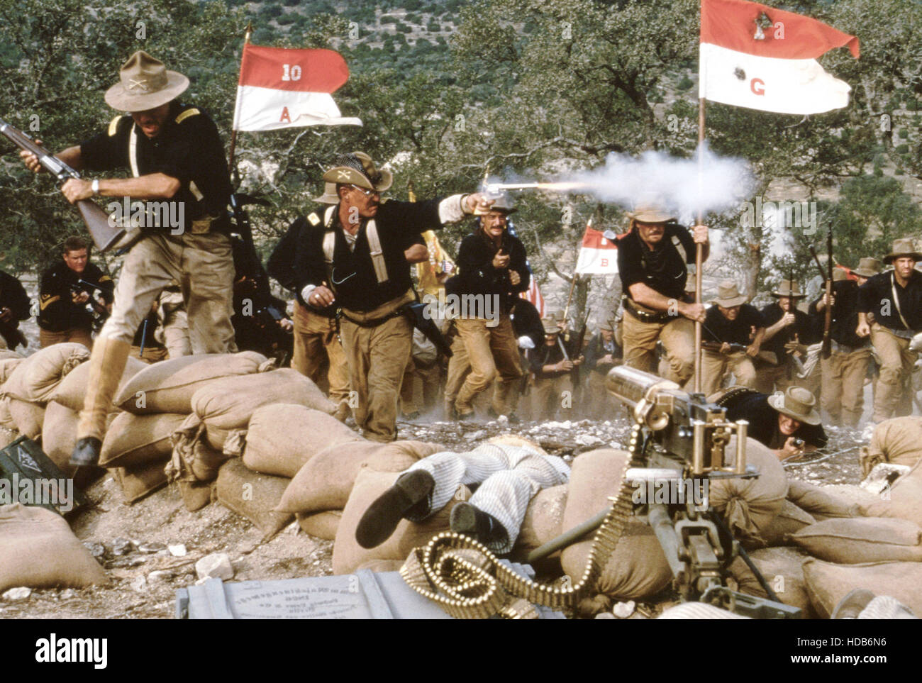 ROUGH RIDERS, Tom Berenger (2nd from left), 1997. © TNT / Courtesy ...