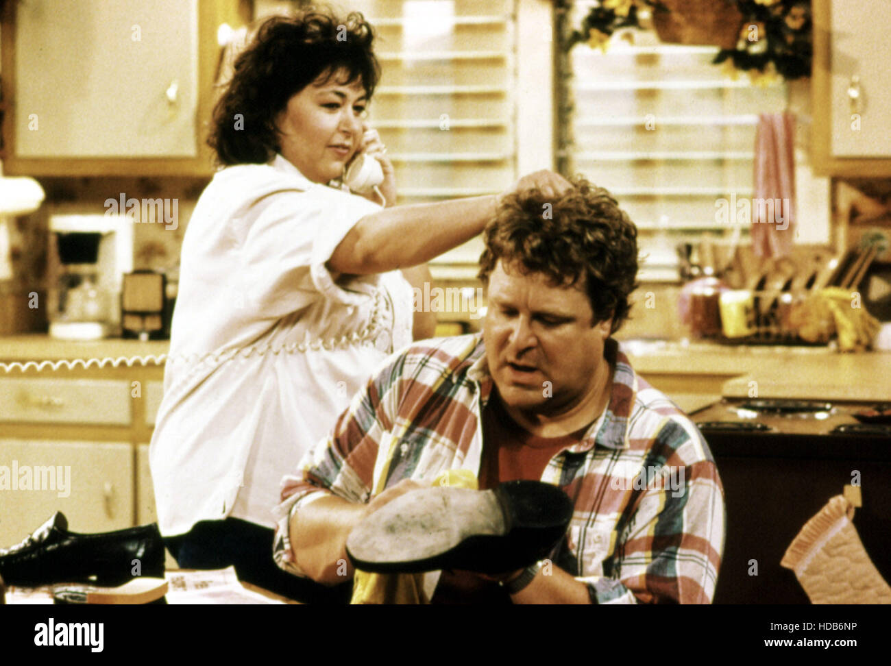 ROSEANNE, Roseanne, John Goodman, 1988-1997, second year Stock Photo ...