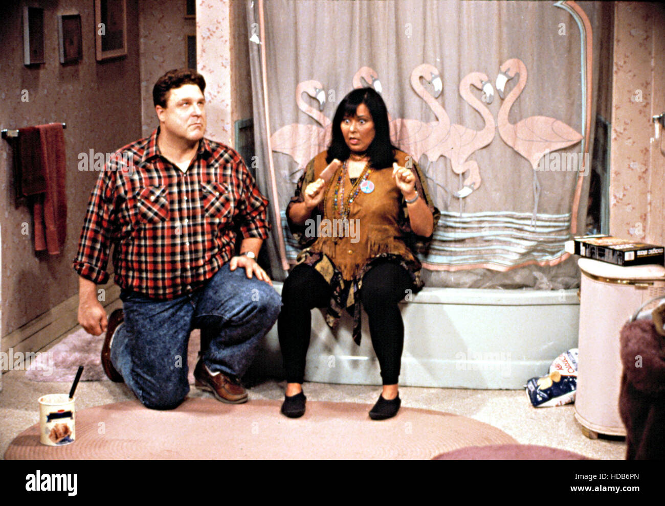 ROSEANNE, John Goodman, Roseanne, in the 6th season episode, "A Stash ...