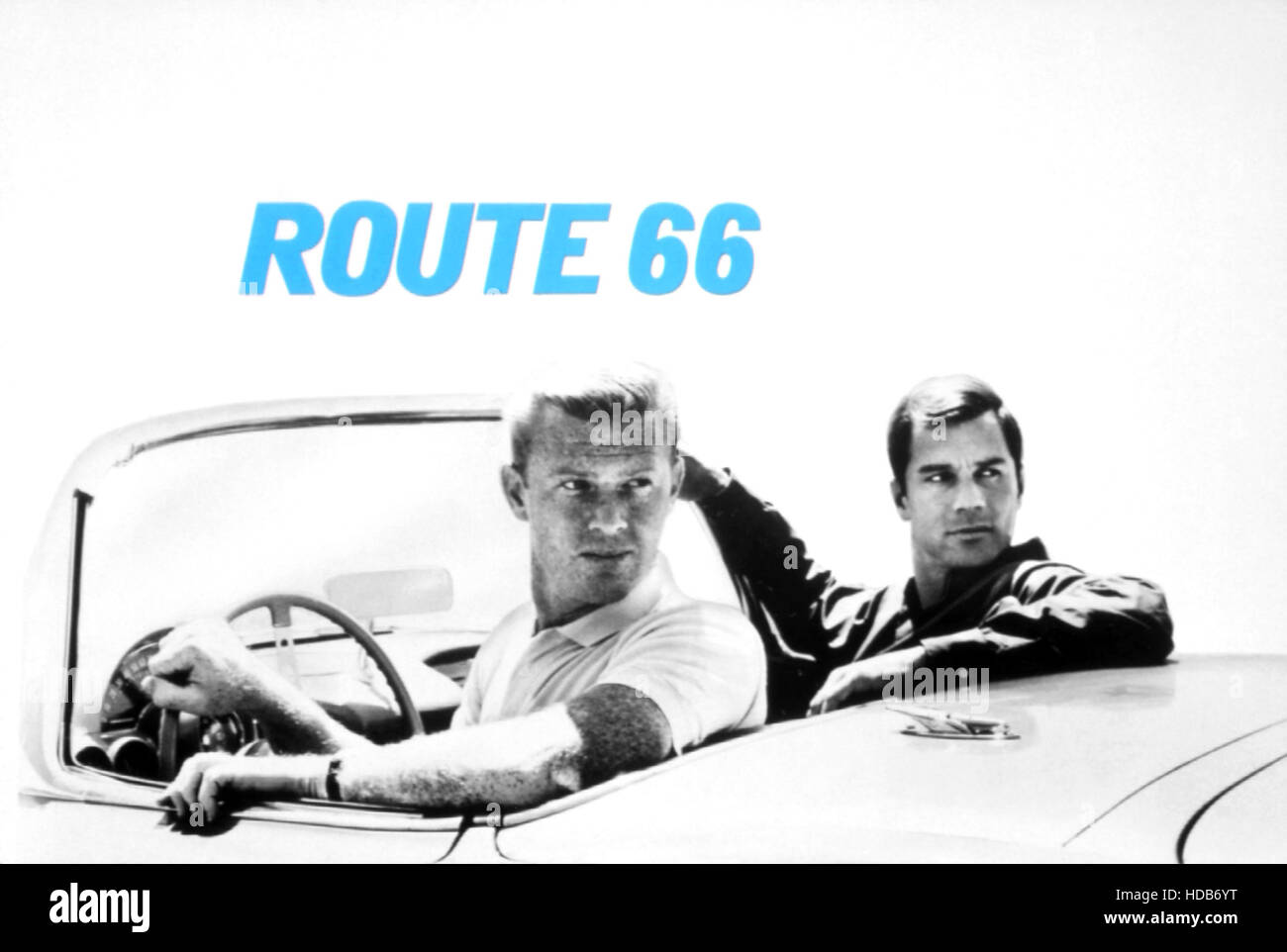 ROUTE 66, from left: Martin Milner, George Maharis, 1960-1964 Stock ...