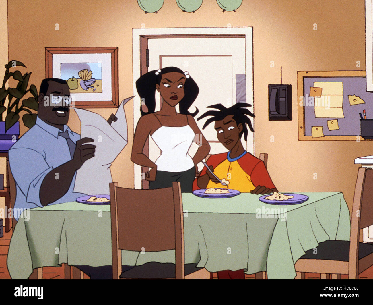 STATIC SHOCK, (from left): Robert Hawkins, Sharon Hawkins, Static (aka ...