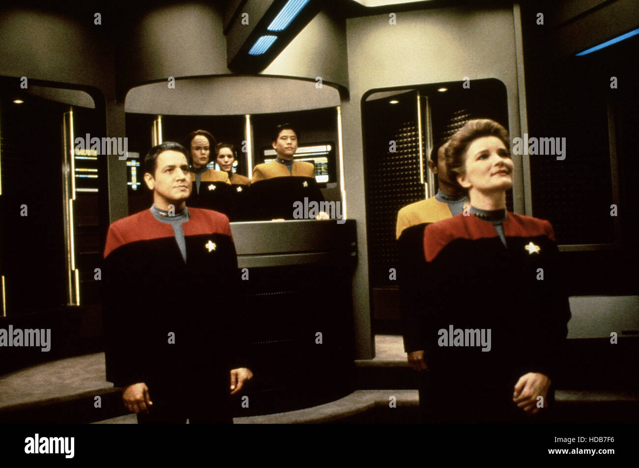 STAR TREK: VOYAGER, (from left): Robert Beltran, Roxann Dawson, Garrett ...