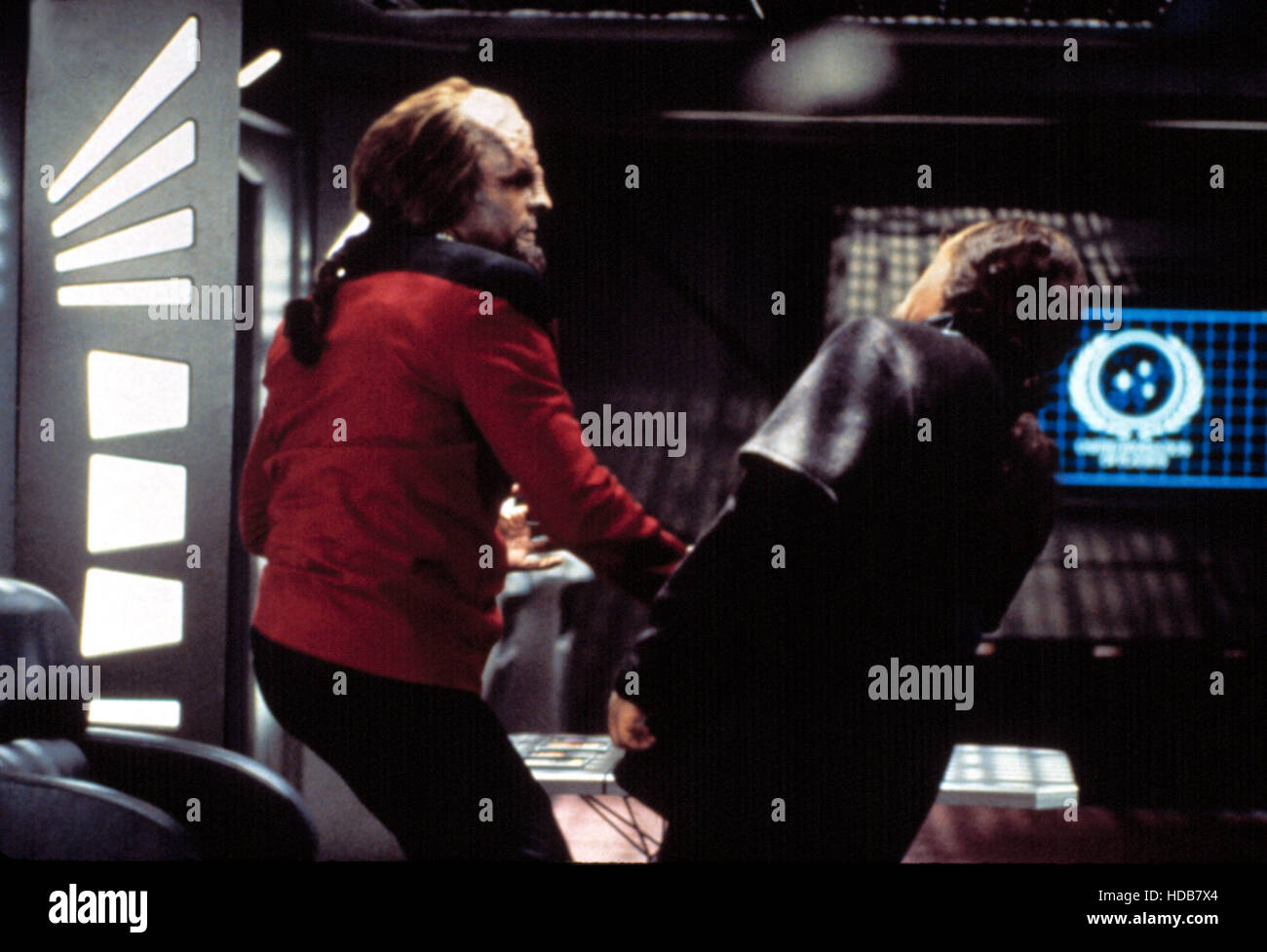 STAR TREK: DEEP SPACE NINE, 1993-99, Michael Dorn, Ron Canada, in Yr.4 ...