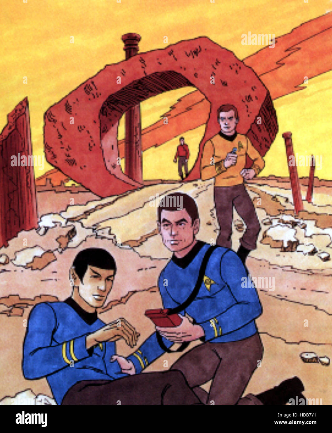 STAR TREK (animated series), Spock, Dr.McCoy, Capt.Kirk, in the episode ...