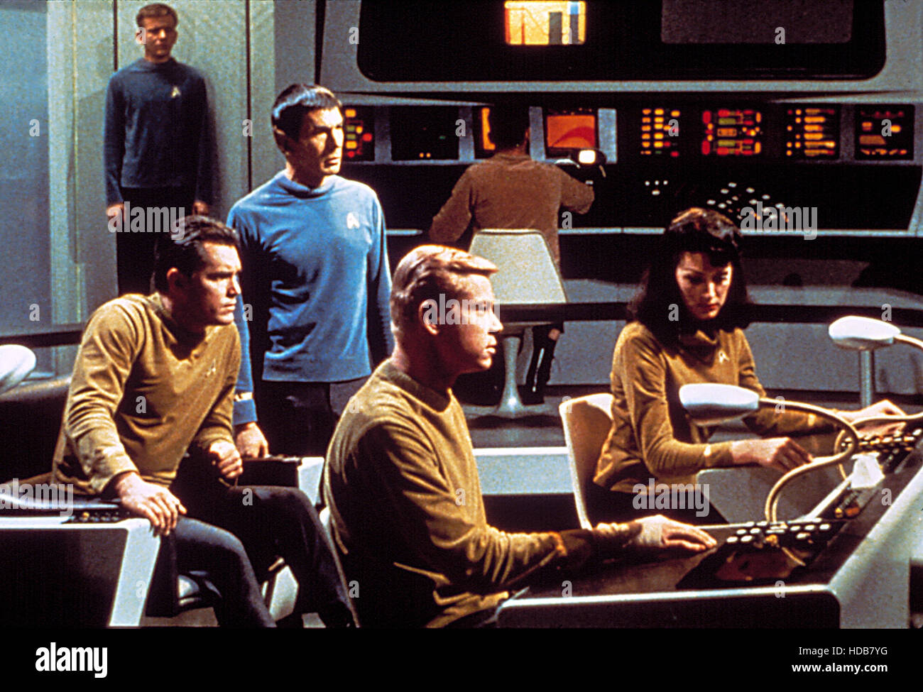 STAR TREK, Jeffrey Hunter, Leonard Nimoy, Peter Duryea, Majel Barrett ...