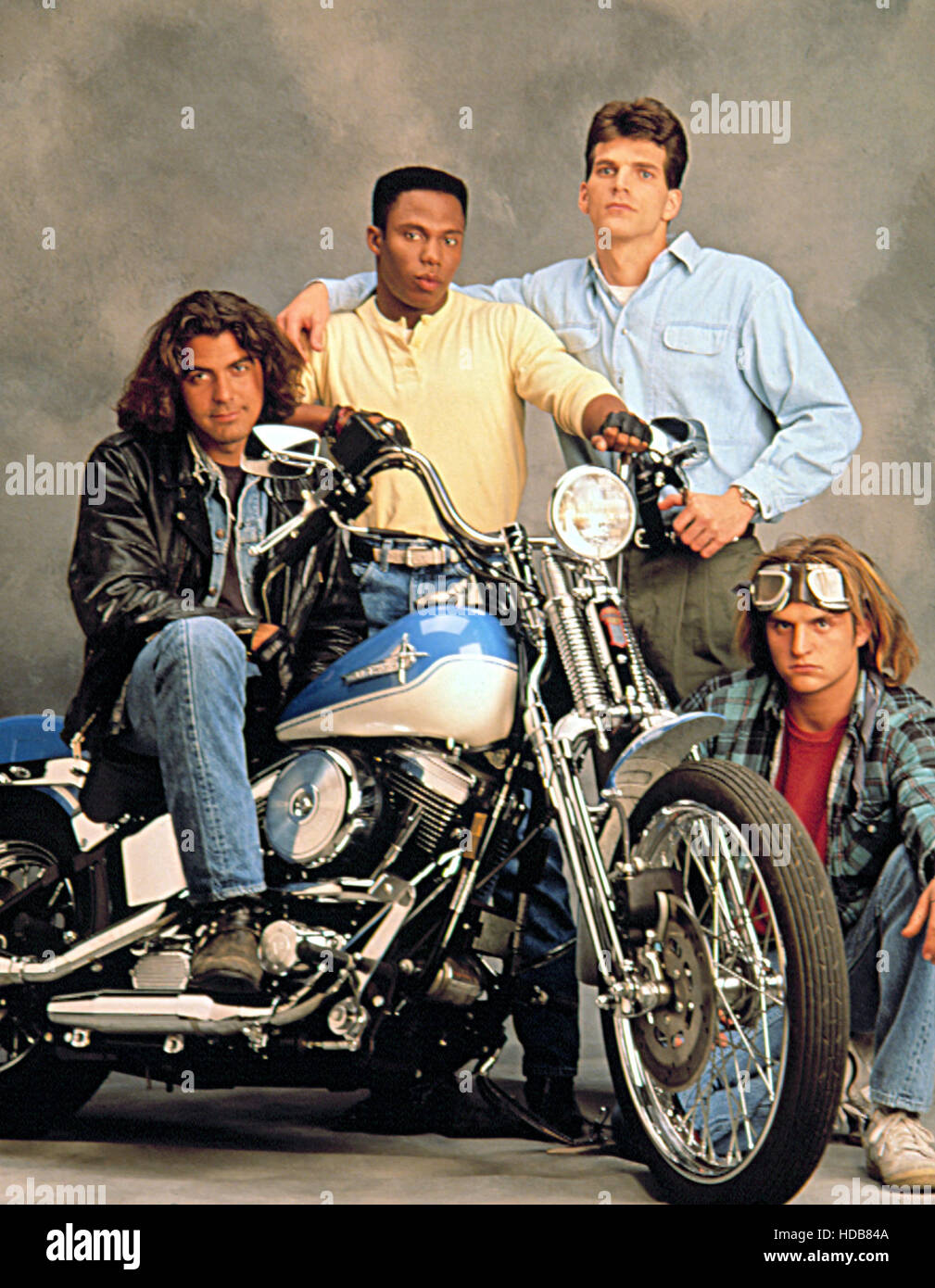 SUNSET BEAT, George Clooney, Michael DeLuise, 1990 Stock Photo - Alamy