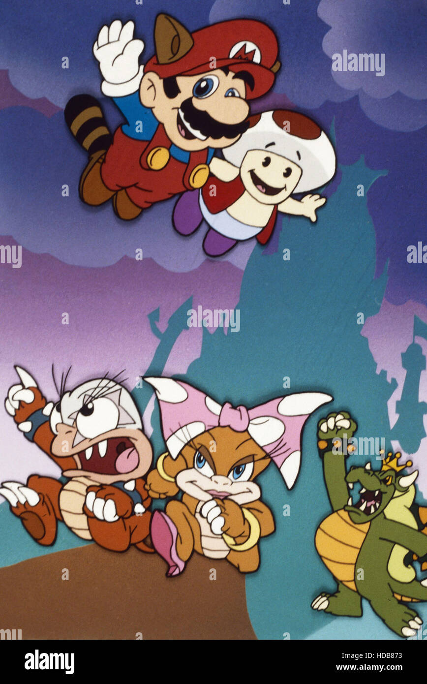 THE SUPER MARIO BROS, SUPER SHOW, top from Left: mario, Toad, bottom ...