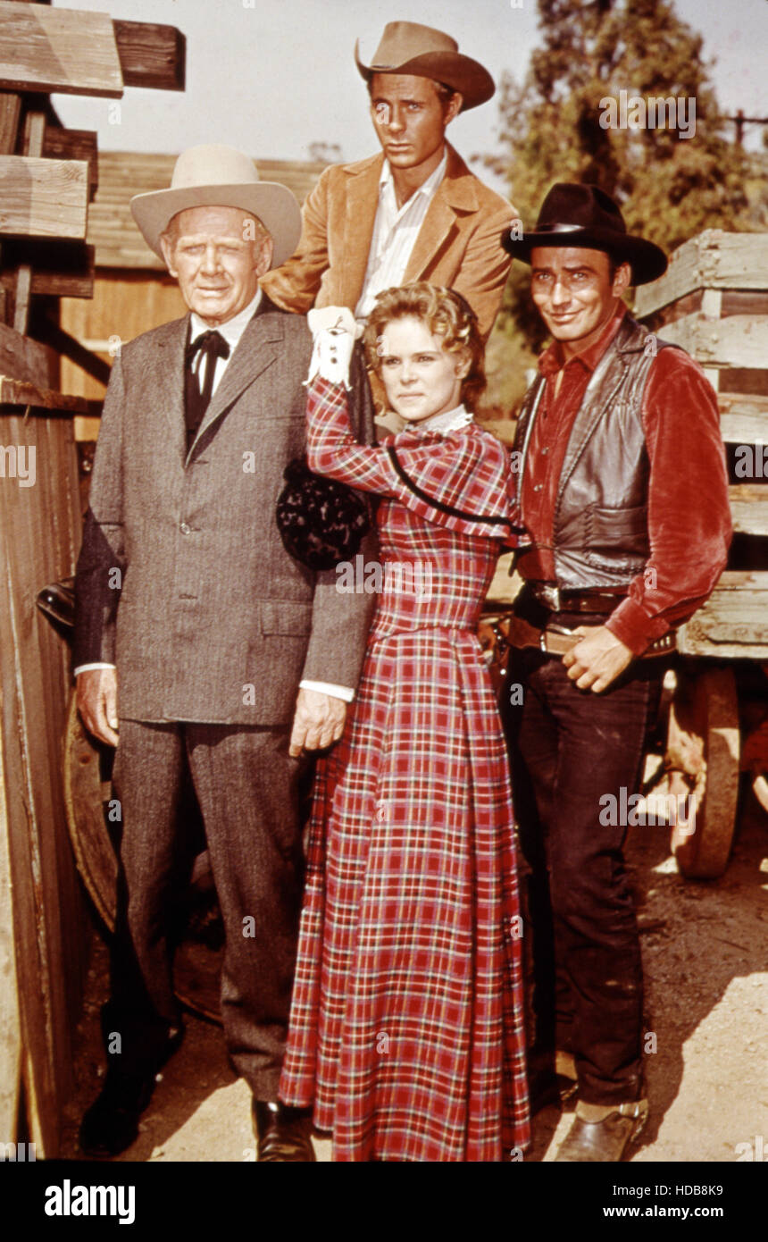 THE VIRGINIAN, Charles Bickford, Randy Boone, Sara Lane, James Drury ...