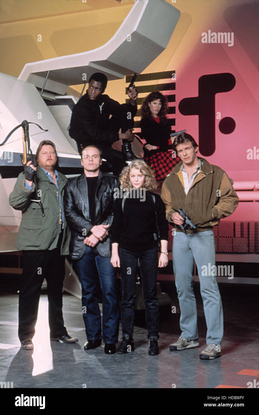 V: THE SERIES, (top) Michael Wright, Blair Tefkin; (bottom) Mickey ...