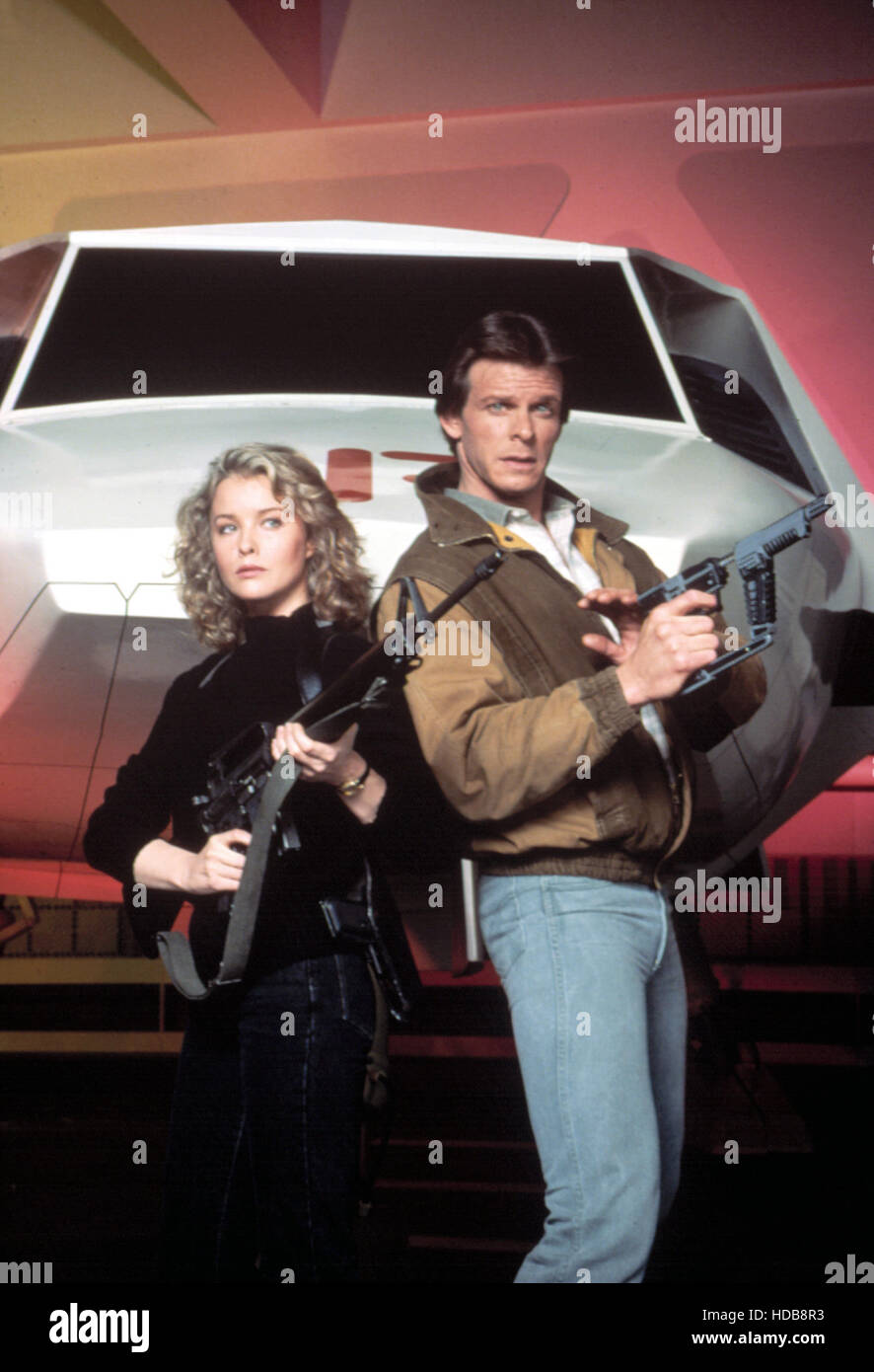 V: THE SERIES, Faye Grant, Marc Singer, 1984-1985 Stock Photo - Alamy