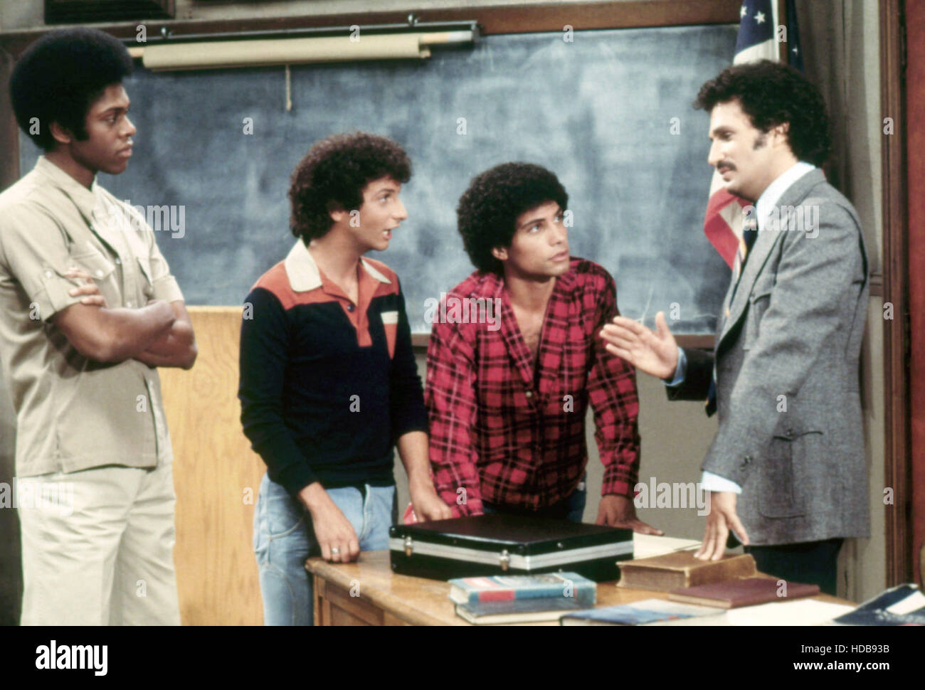 WELCOME BACK, KOTTER, from left: Lawrence Hilton-Jacobs, Ron Palillo ...
