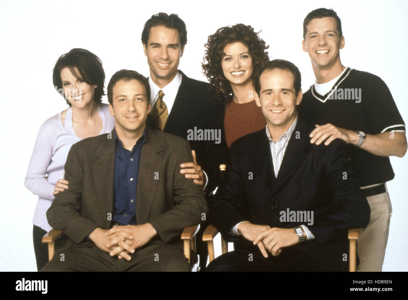 WILL AND GRACE, (from left): Megan Mullally, co-creator David Kohan ...