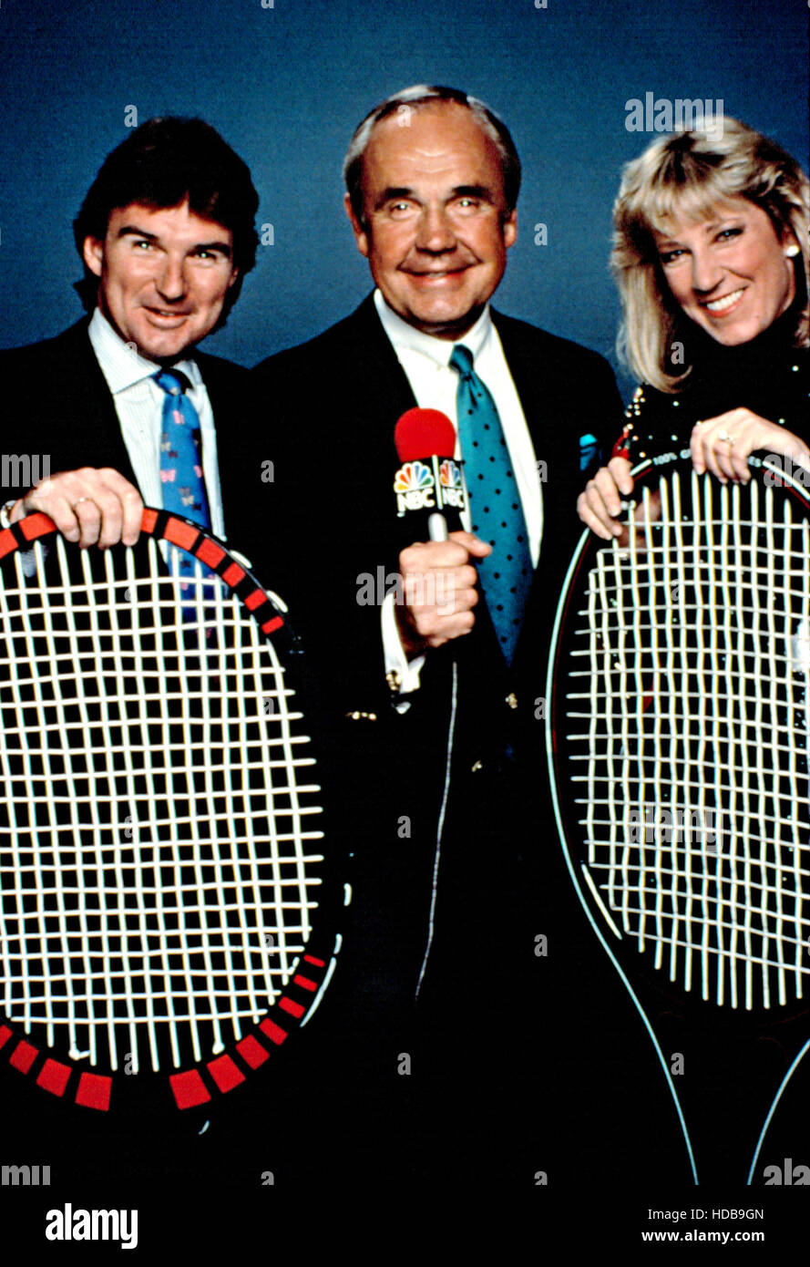 WIMBLEDON, Jimmy Connors, Dick Enberg, Chris Evert are the commentators ...