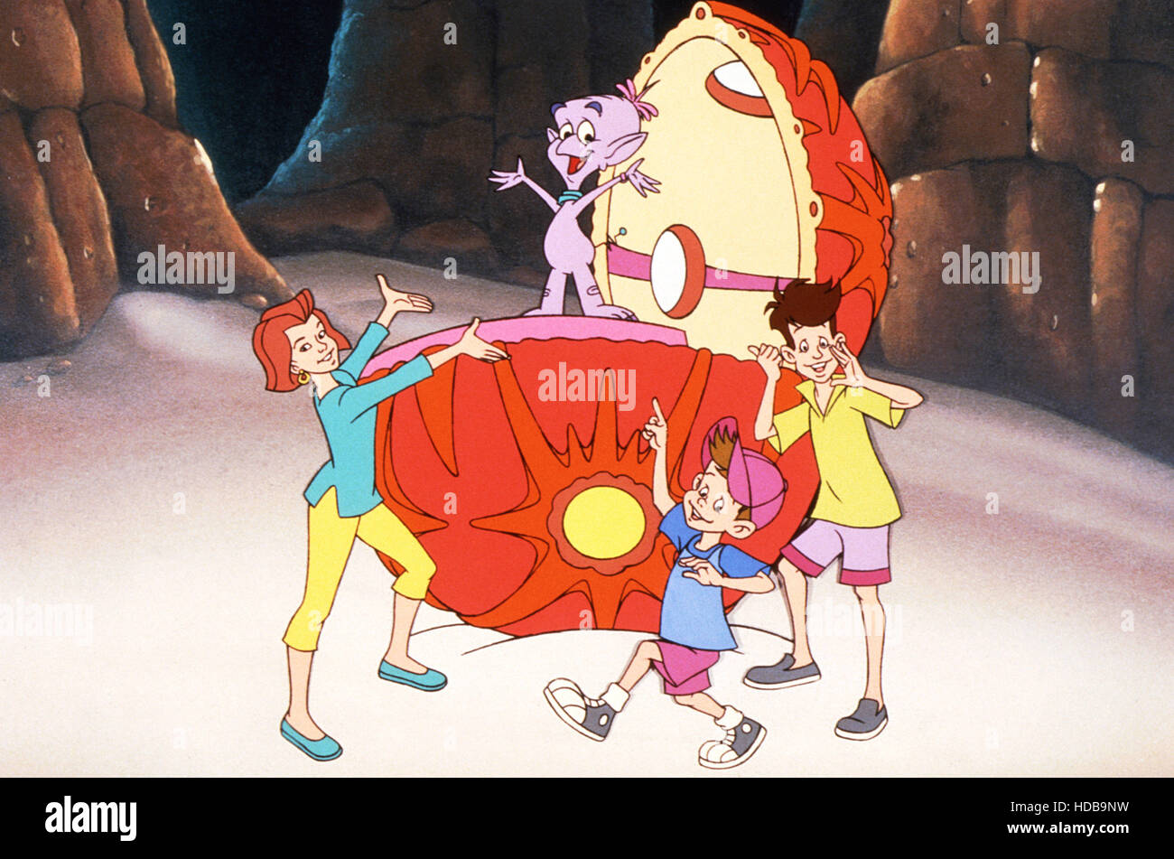 WIDGET THE WORLD WATCHER, (from left): Kristine, Widget, Brian, Kevin ...