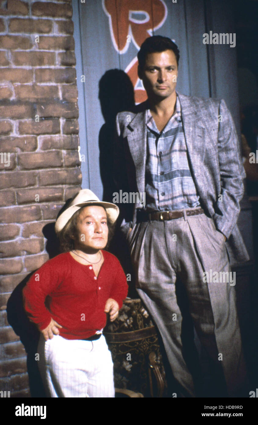 THE WIZARD, from left: David Rappaport, Douglas Barr, 1986-1987, TM ...