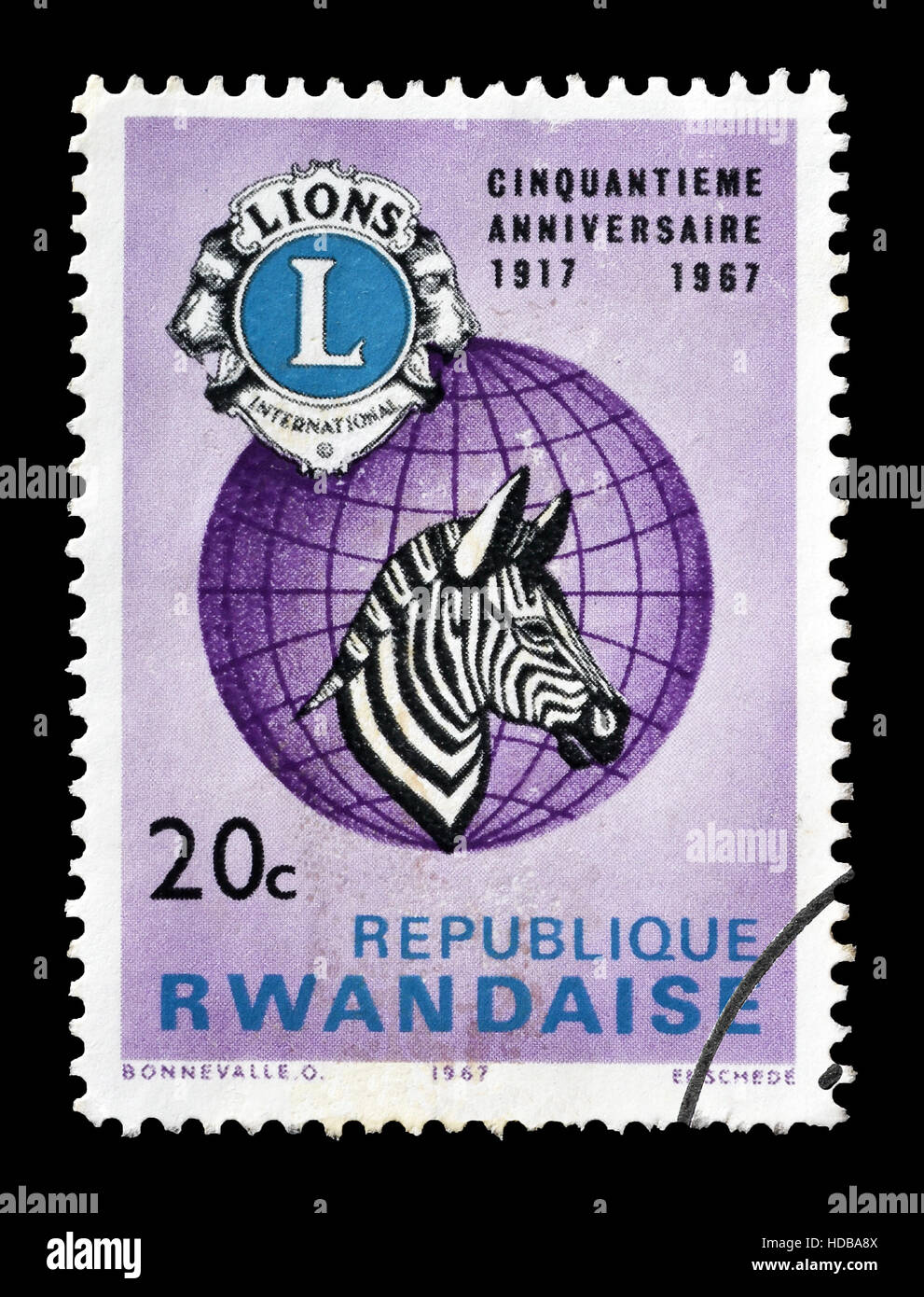 Rwanda stamp 1967 Stock Photo - Alamy