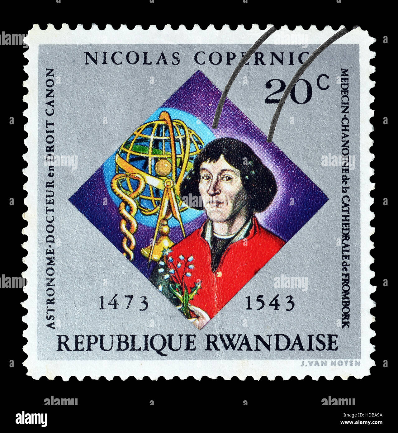 Rwanda stamp 1973 Stock Photo - Alamy