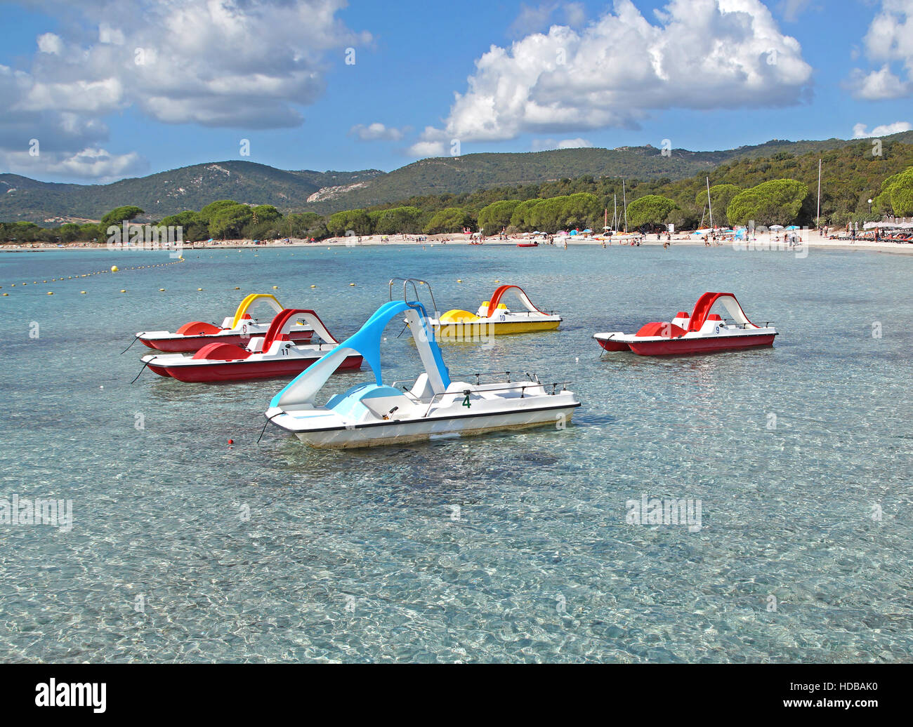 Pedal boat day-trip, enjoying in the sun Stock Photo - Alamy