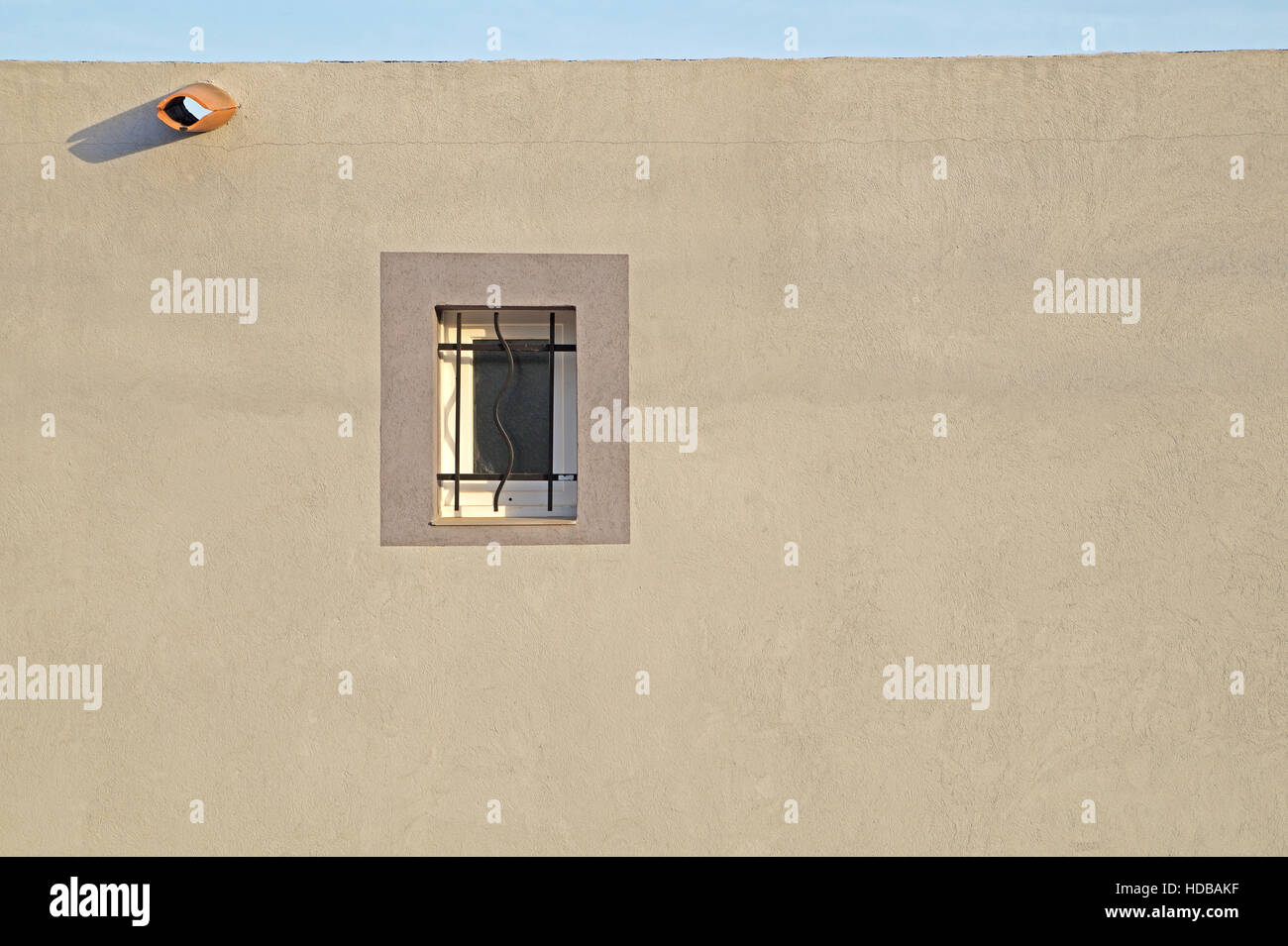 modern window on the white wall Stock Photo - Alamy