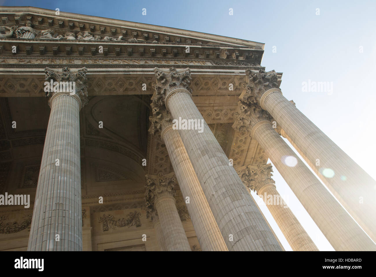 Pillars of the Pantheon Paris Stock Photo - Alamy