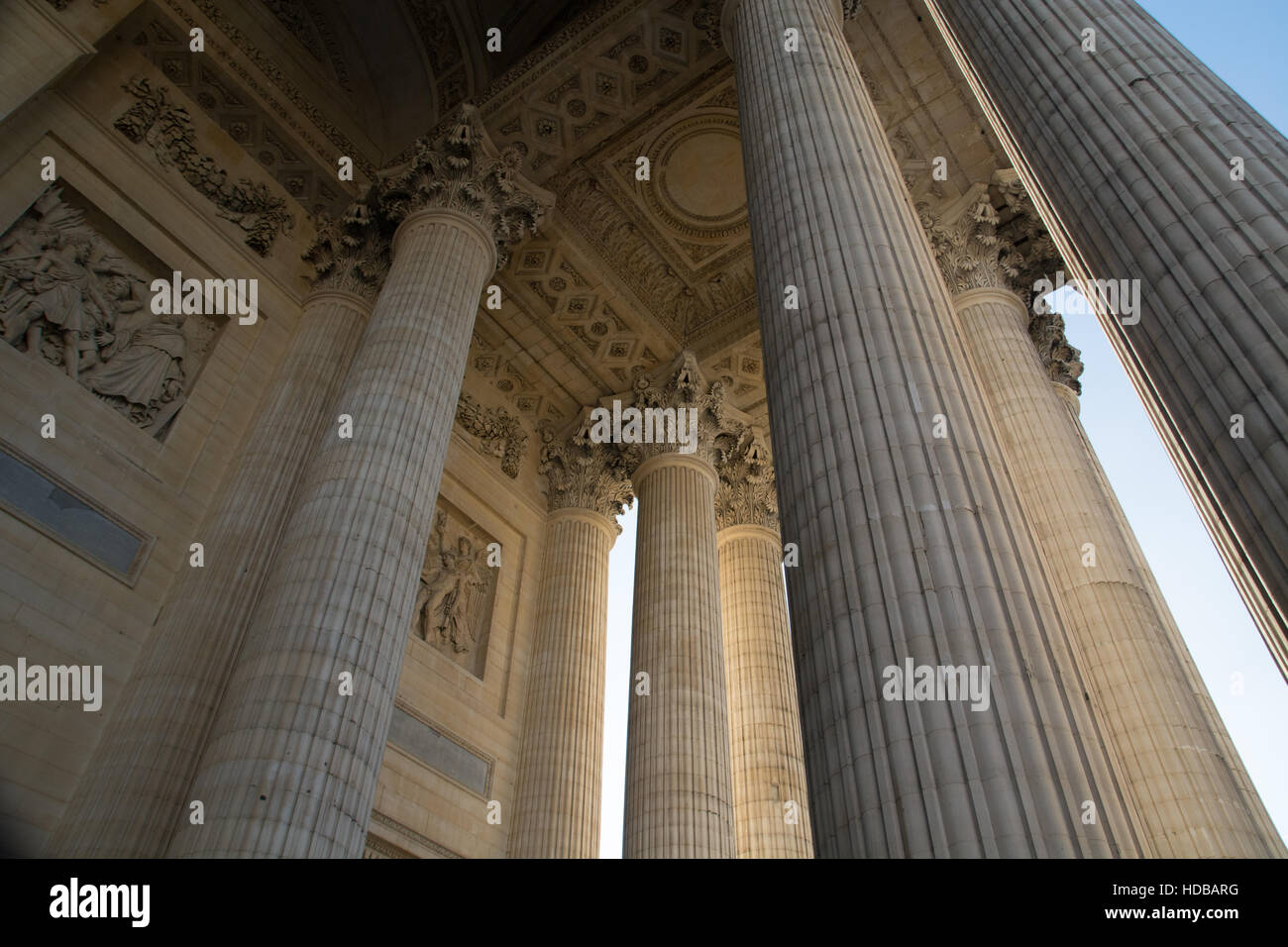 Pillars of the Pantheon in Paris Stock Photo - Alamy