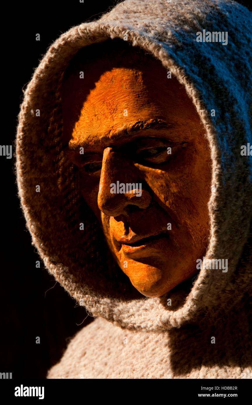 Mission priest display, Mission Espiritu Santo, Goliad State Park ...