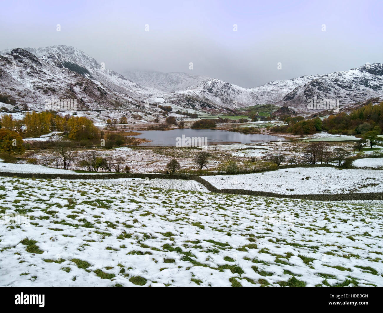 Little langdale winter lake district High Resolution Stock Photography ...