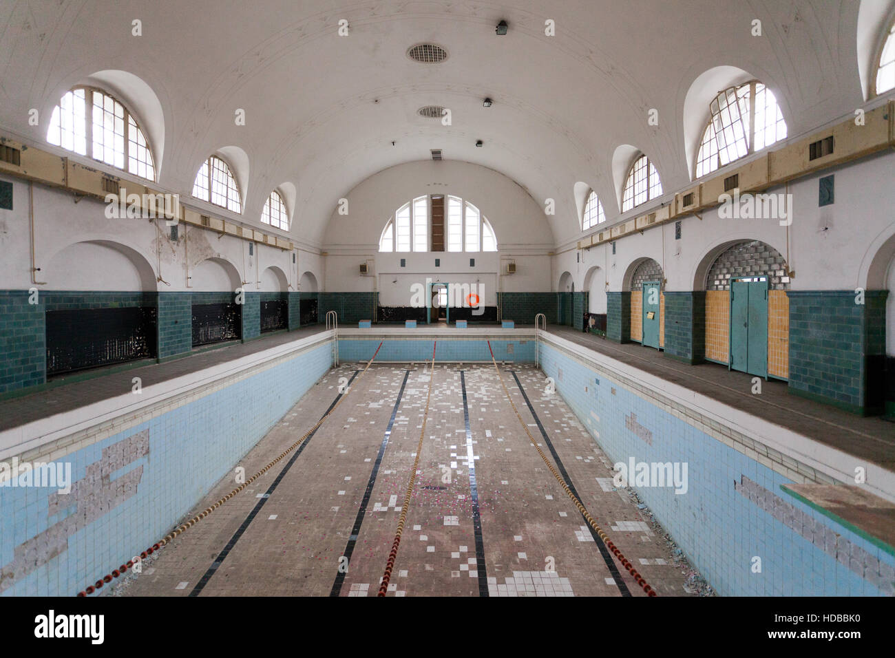 The abandoned former Soviet Army headquarters in Wuensdorf near Berlin ...