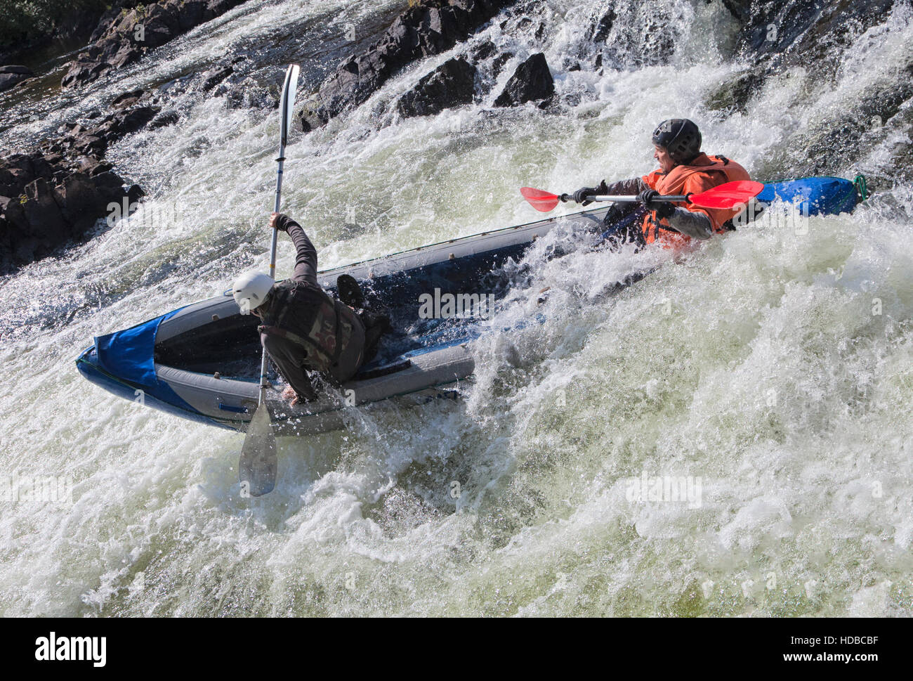 Falling in water canoe hi-res stock photography and images - Alamy