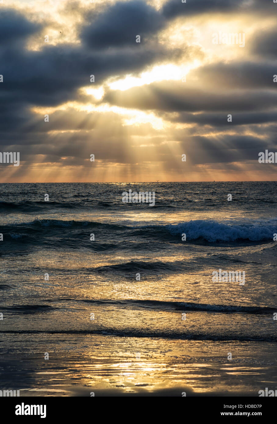 Beach cloudy sky sunset beach hi-res stock photography and images - Alamy