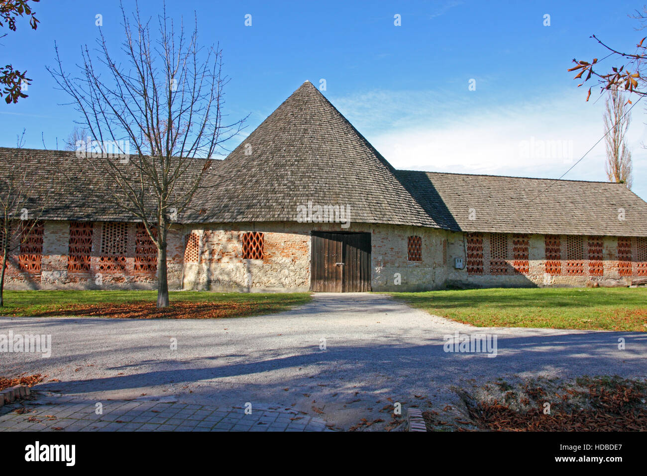 Old granary, made of bricks Stock Photo - Alamy