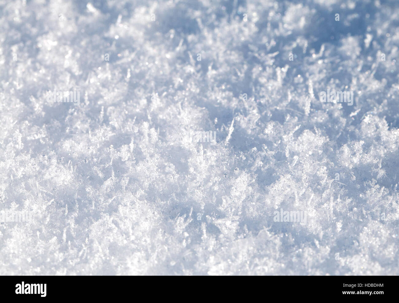 Surface of fresh snow in winter, macro shot Stock Photo - Alamy