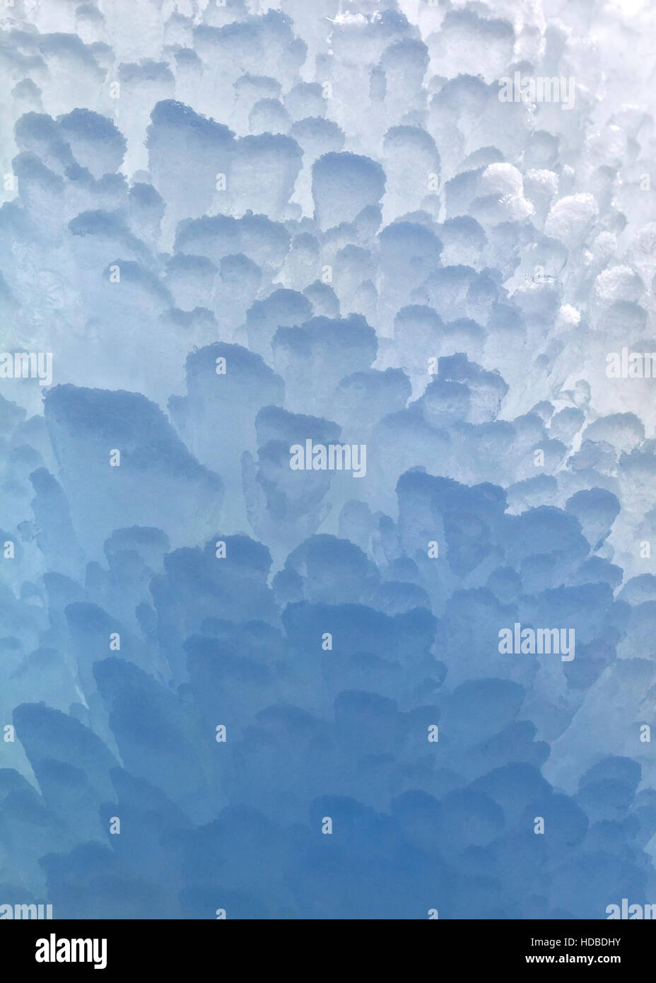 Block of blue smooth melting ice, close-up Stock Photo - Alamy