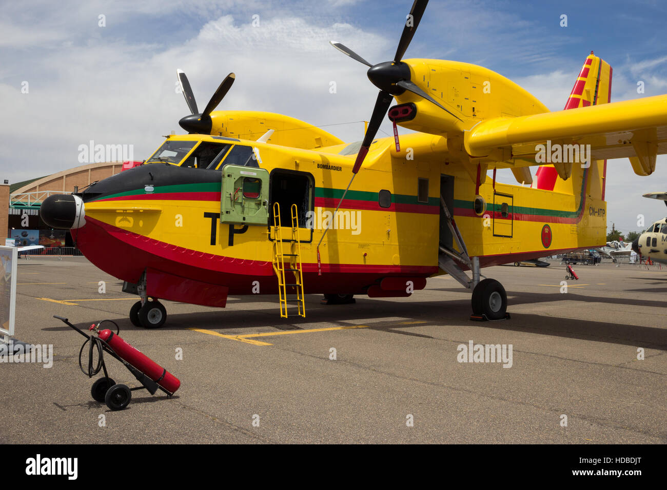 Royal Moroccan Air Force Canadair CL-415 water bomber Stock Photo - Alamy