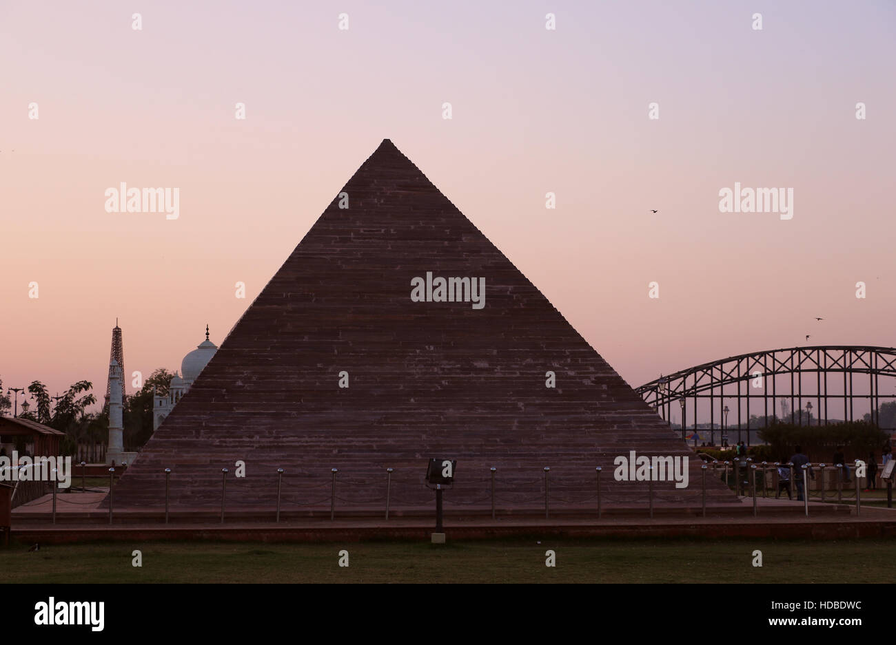 The replica of Pyramids of Egypt Stock Photo - Alamy