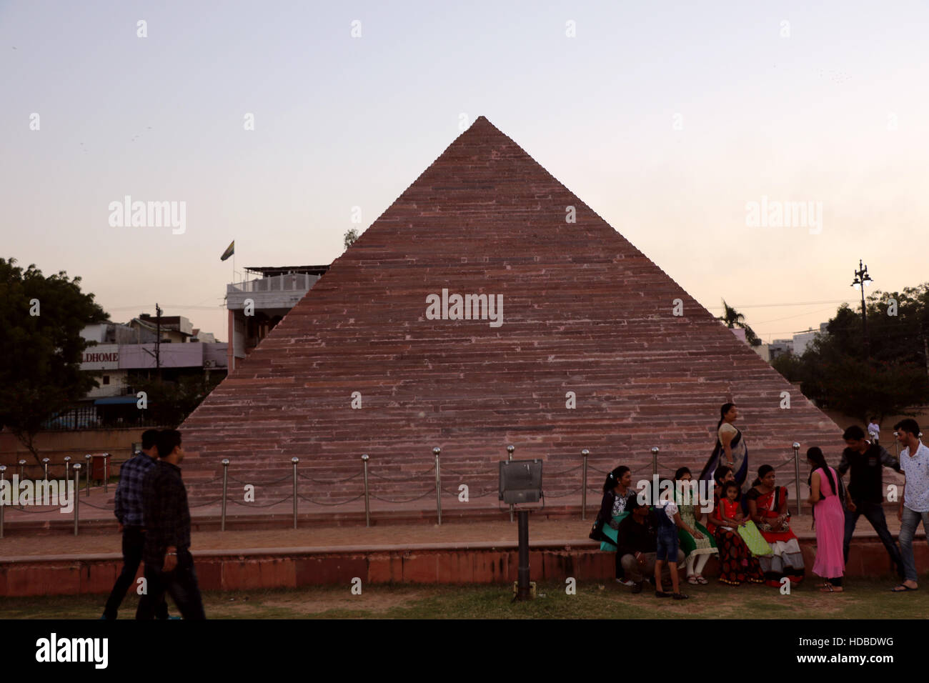 The replica of Pyramids of Egypt Stock Photo - Alamy