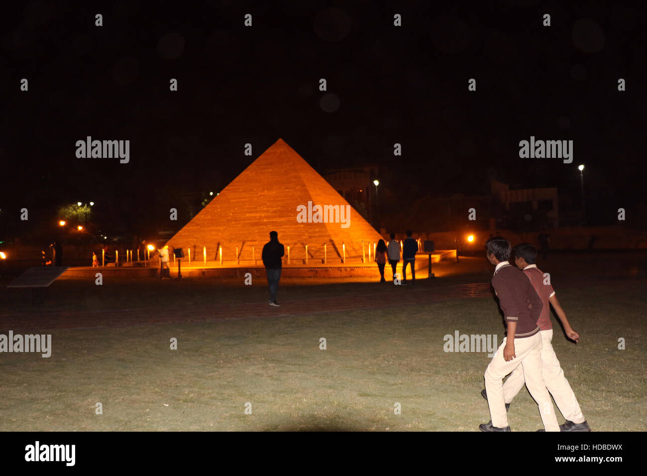 The replica of Pyramids of Egypt Stock Photo - Alamy