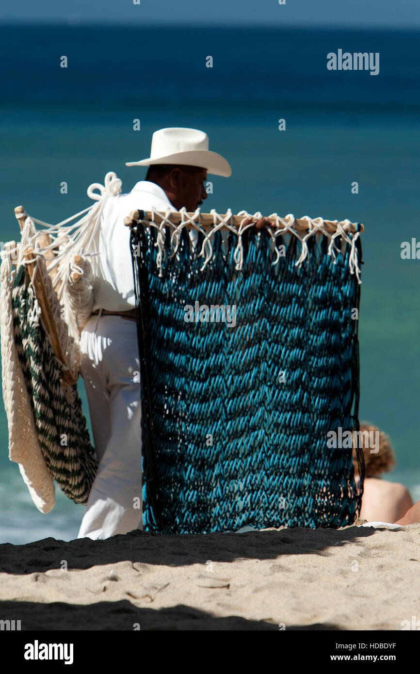 Beach vendor Puerto Vallarta Mexico Stock Photo - Alamy