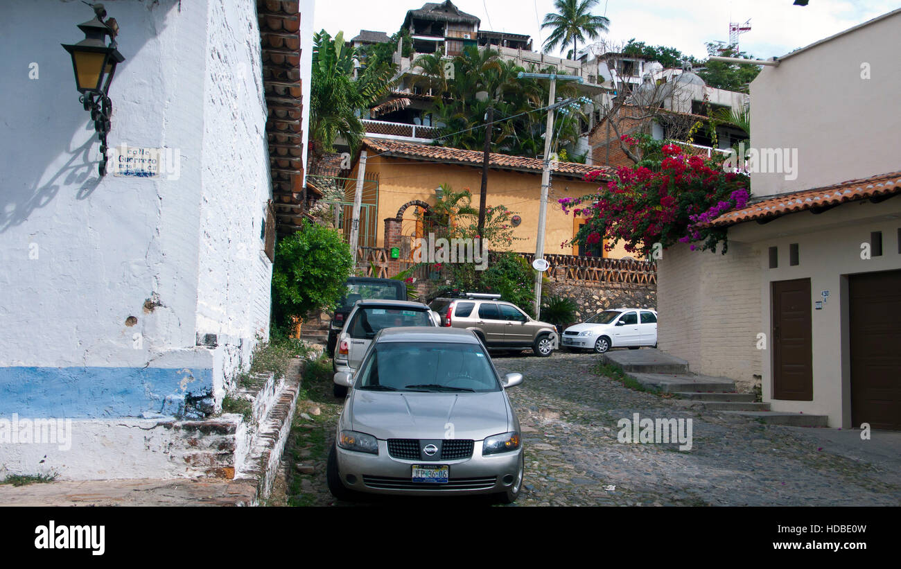Back streets of Puerto Vallarta Mexico Stock Photo - Alamy